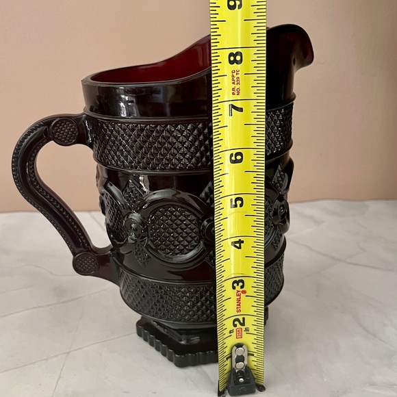 Avon | Dining | Vintage Avon Ruby Red Pitcher Cape Cod Beverage Water ...